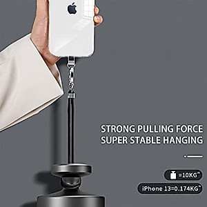 NITITOP Cell Phone Lanyard，Phone Strap，Lanyard with Adjustable Nylon Neck Strap for Crossbody Or Hanging Around The Neck with 2PC Patchs-Wine Red