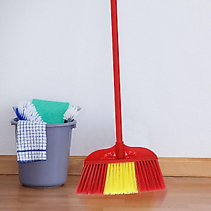 Lurrose Broom Head escobas para barrer piso Sweeping Brush Heads Brooms pooter Broom Brush Head Cleaning Broom Replacement Whisk Broom Plastic Broom Sweeper Head Steel Wire Floor