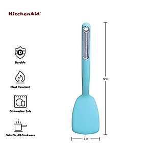 KitchenAid Short Turner, 12 inches, Aqua