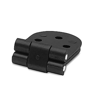 Piutouyar 4PCS Butler Tray Hinge Black, Heavy Duty Folding Flip Top Hinge 180 Degree Round Edge Hinge for Folding Tables Sewing Machine Table Furniture Accessories 3.1inch x 1.16inch