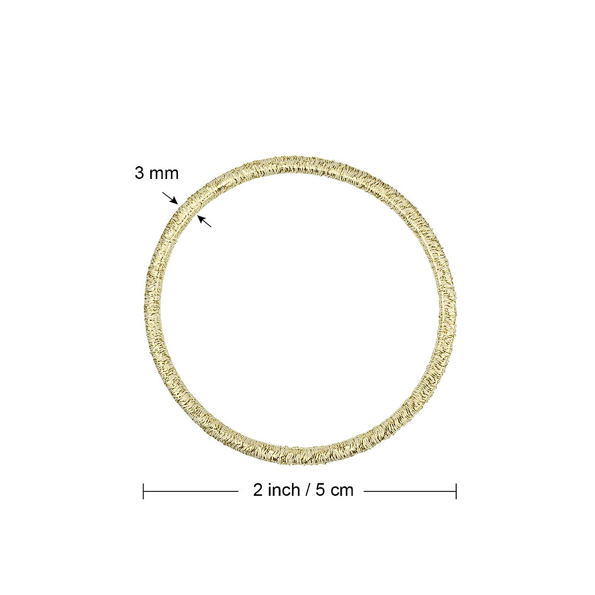 TecUnite 50 3mm Gold Hair Elastic Ties No-metal Small Rubber Bands Thin Hair Ties Ropes Ponytail Holders with 50 Hair Bobby Pins, Hair Accessories for Women (Gold)