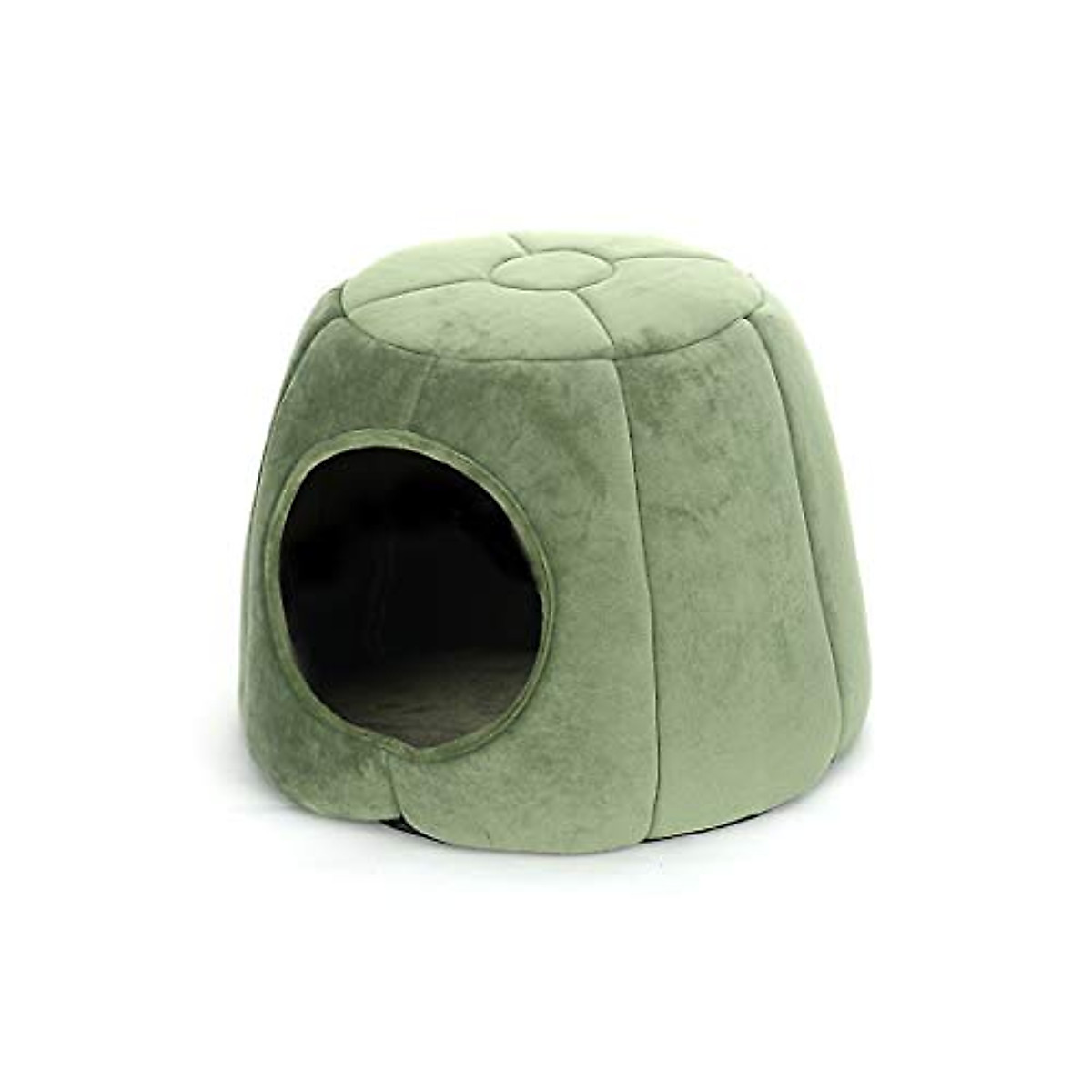 Missrir Guinea Pig Bedding, Cozy House Bedding for Rats Chinchilla Degu Ferrets Hedgehog Sugar Glider, Pumpkin Shaped Guinea Pig Hideout(Green)