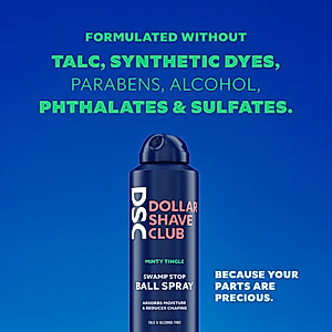 Dollar Shave Club | Ball Spray (2 Pack) | Fast Absorbing Body Deodorant Spray for Men