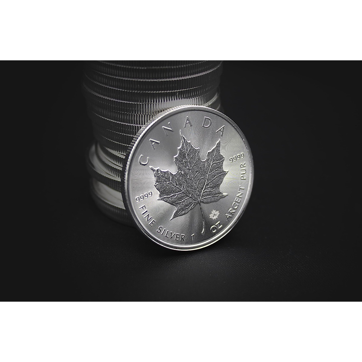 1988 - Present (Random Year) Lot of (10) 1 oz Silver Canadian Maple Leaf Coins Brilliant Uncirculated with Certificates of Authenticity $5 Seller BU