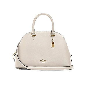 COACH Women's Katy Satchel in Crossgrain Leather (Chalk)