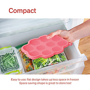 Breastmilk Popsicle Molds by Lovenoobs™, (2 Pack) Breast Milk Freezer Tray, Baby Popsicle Molds Teething, Baby Ice Pop Molds, Silicone Baby Food Freezer Tray, BPA-FREE, Baby Fruit Food Feeder Tray