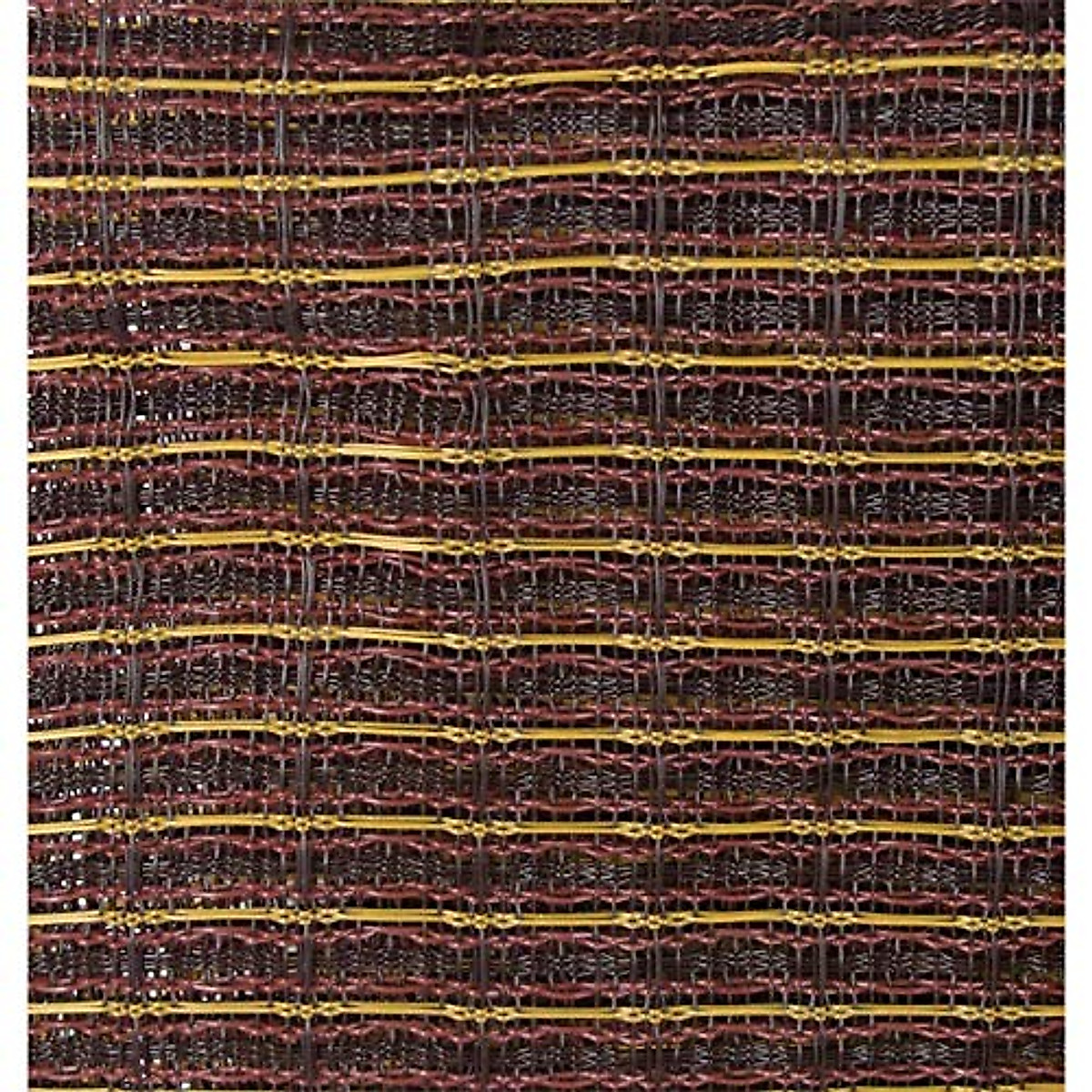 Grill Cloth - Oxblood, Gold Stripe, 59" Wide