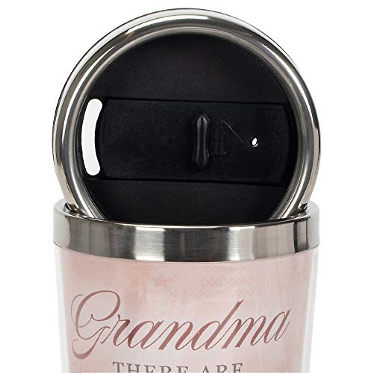 Elanze Designs Grandma Treasures 16 Oz Stainless Steel Travel Mug with Lid