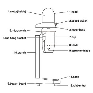 Milkshake Maker 560W Electric Milkshake Machine Drink Mixer Smoothie Maker Blender, 14000RPM, 22 oz, Commercial Home Use (Double Head, 560W)