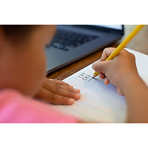 Ashby for Kids - 8 Pack - Primary Composition Notebooks (Grades K-2) with Stitched Binding for Durability - 4 Fun Marbled Hardcover Colors (2 Each of Blue, Green, Pink & Orange), 100 Sheets, Book Dimensions are 9.75" x 7.5".