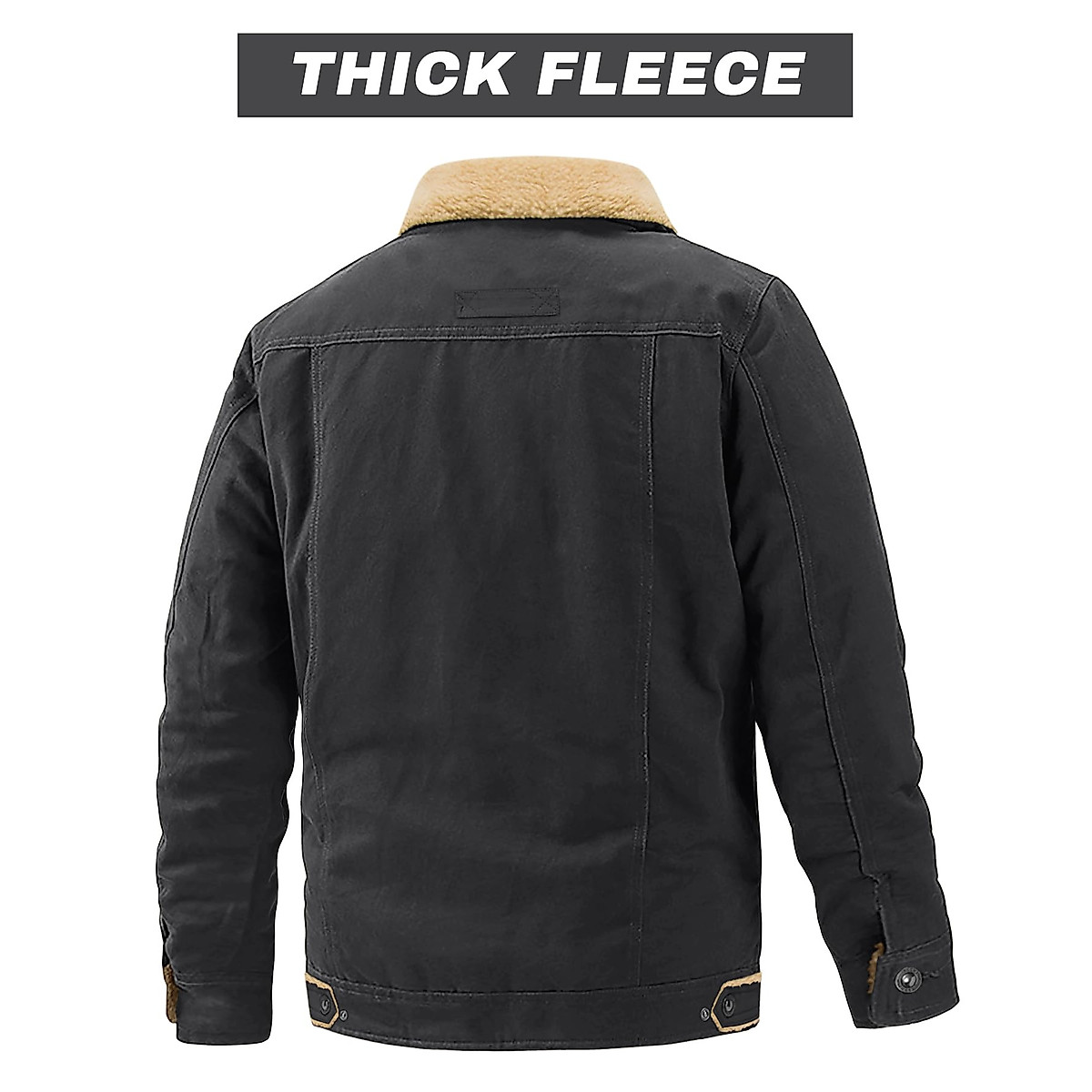 EKLENTSON Men's Cold Weather Winter Jacket - Insulated Snow Jacket for Hunting & Fall, Grey, Medium