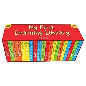 My First Complete Learning Library: Boxset of 20 Board Books Gift Set for Kids (Horizontal Design)