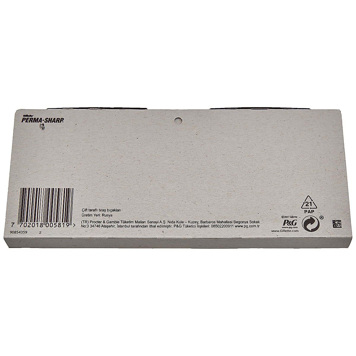 Perma-Sharp Double Edge Safety Razor Blades, 100 Count, 20 Count (Pack of 5)