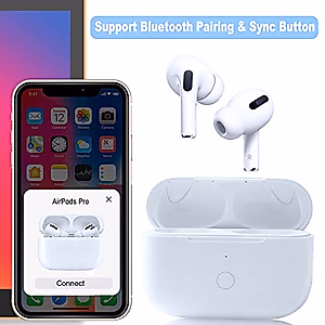 Compatible with for Wireless AirPod Pro Charging Case Replacement, Compatible with for AirPod Pro Charger Case with Bluetooth Pairing Sync Button