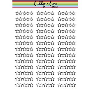 Star Rating Planner Sticker | Libby and Lou Sticker Co