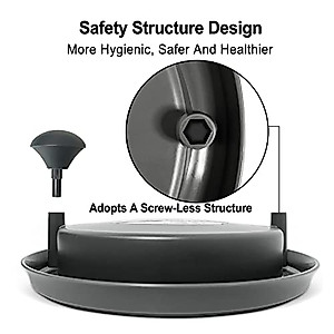 GUEZASE Chicken Shredder Tool, Meat shredder, Suitable for Pulled Chicken, Meat Shredder Tool with Non-Skid Base, Dishwasher Safe BPA free Chicken shredder pro 10.5" (Grey)