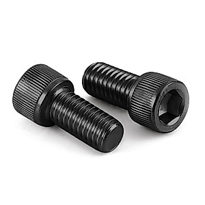 M8-1.25 x 20mm (10mm to 120mm Available) Socket Head Cap Screws, Allen Socket Drive, 12.9 Alloy Steel, Full Thread, Black Oxide, 20 PCS
