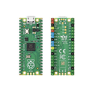 BFab, Raspberry Pi Pico with Pre-Soldered Color Header Microcontroller Development Board,Based on Raspberry Pi RP2040 Chip,Dual-Core ARM Cortex M0+ Processor