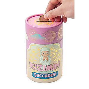 ihvan online, Kids Prayer Mat, Muslim Prayer Rug for Kid, Islamic Gifts for Kids, Design Janamaz Sajadah, Soft Salah Mat Carpet for Kids, Travel Praying Rug, Pink-White Kaaba