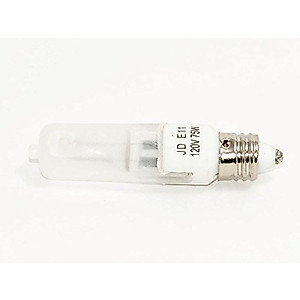 Bulbrite Halogen T4 Q75FR/MC 120-Volt Halogen JD Type Mini-Candelabra E11 Bulb, Frosted, 75-Watt