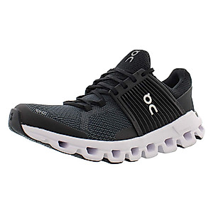 On Running Womens Cloudswift Running Shoes, Black/Rock, Size 10 M US