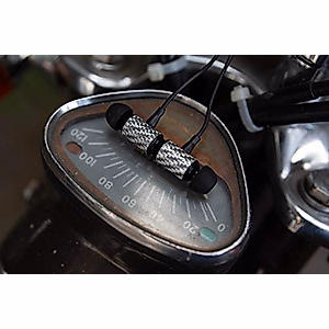 Reveal Bluetooth Earbuds - Magnetic, Wear on-The-go, Necklace Style Headphones Shop - Stylish Wireless Metallic in Ear Earphones Headset w/Microphone & Volume Control (Silver Metal Carbon Fiber)