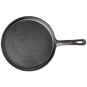Jim Beam 10.5" Pre Seasoned Cast Iron Skillet for Grill, Gas, Oven, Electric, Induction and Glass, Black