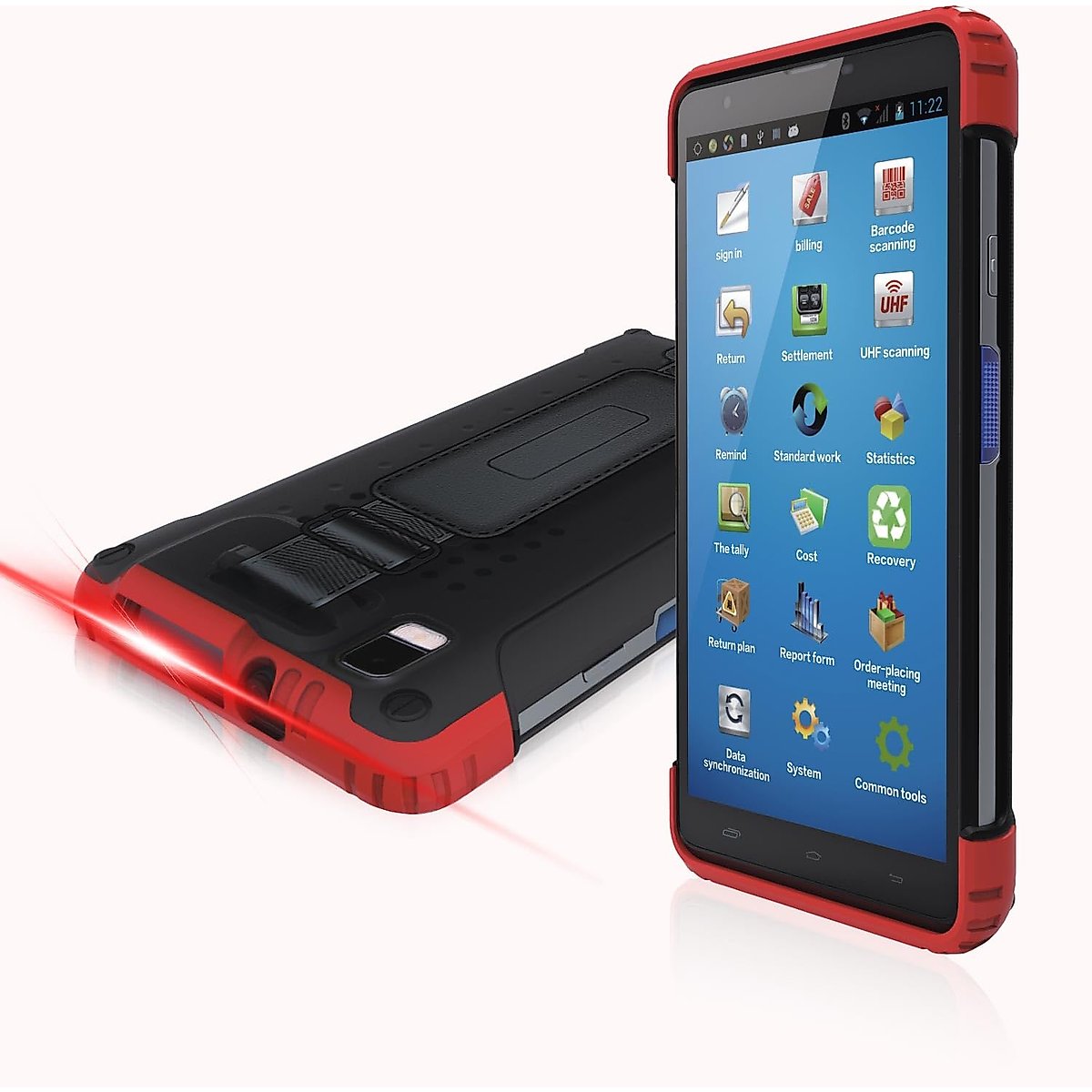 7" Android Rugged Tablet Barcode Scanner, 8 core CPU, NFC,WiFi,Bluetooth,IP67 Industrial Tablet with 1D 2D Laser Barcode Scanner for Inventory & Field Applications