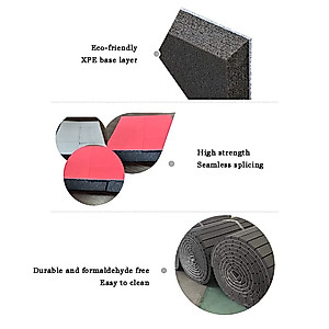 Indoor Gymnastics Tracks Exercise Mat Roll Out Cheerleading Fitness Mats with a Grippy Gym Carpet Top Sturdy Foam Wrestling Mats for MMA, Gymnastics (Size : 3m*1.83m*4cm)