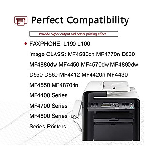 High Yield Cartridge 128 3500B001AA CRG128 Toner Cartridge Replacement for Canon 128 ImageCLASS MF4580dn Printer Ink, 2 Pack Up to 4,600 Pages