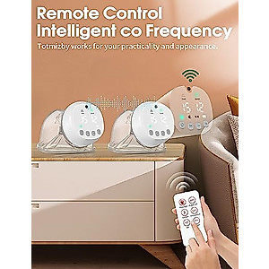 Hands Free Breast Pump Wearable Breast Pump 12 Levels 3 Modes Double Portable Electric Breast Pump w/Remote Control,140°Soft Silicone,LCD,1200mAh Battery,Low Noise Leak-Proof Painless Breastfeeding