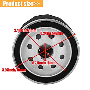 QAZAKY 3pcs Oil Filter Compatible with EZGO 492932S Toro 1077817 Bad Boy 063-2004-00 063-4025-00 063-8018-00 Ariens 21548100 21550800 Craftsman 24603 33935 Partner PR3033001 Landpride 831-053C 100803