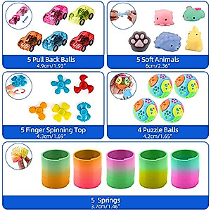 Amy&Benton 120PCS Treasure Box Prizes for Classroom, Easter Egg Fillers Kids Birthday Party Favors for Goodie Bag Fillers, Assorted Pinata Fillers, Bulk Party Toy Assortment