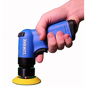 3 inch Mini random Air Orbital Polisher / Sander, Pistol Grip, 7,000 RPM, Composite Housing, (Sumake ST-C120)