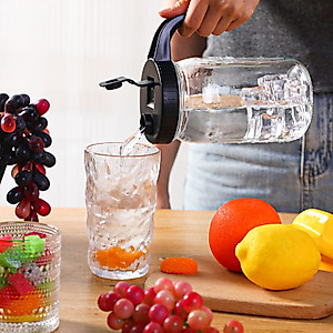 Dandat 5 Pcs Wide Mouth Mason Jar Pour Lids with Handle Reusable Plastic Cap Lid, Leak Proof Airtight Seal, Jar Not Included (Classic Color)