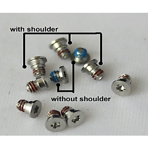 Infinite Products Replacement for MacBook Pro and MacBook Pro Retina Rubber Feet with Screws for 13" 15" 17" 08 09 10 11 12 13 14 15 16 17 A1398 A1425 A1502 (MacBook Retina 2012+)