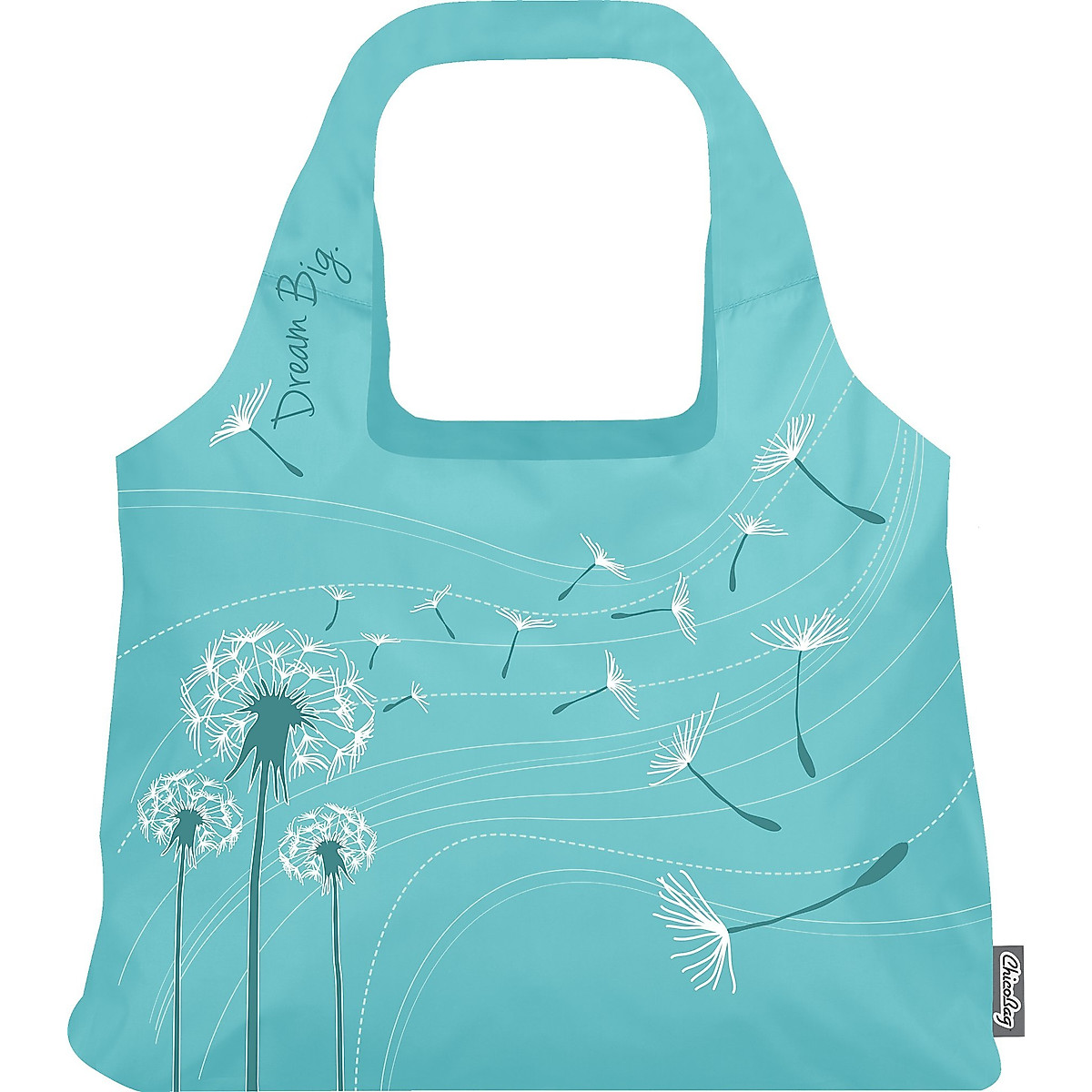 ChicoBag Vita Designer Reusable Tote Bag with Carabiner Clip | Compact Reusable Shopping Bags | Eco Friendly | Dream