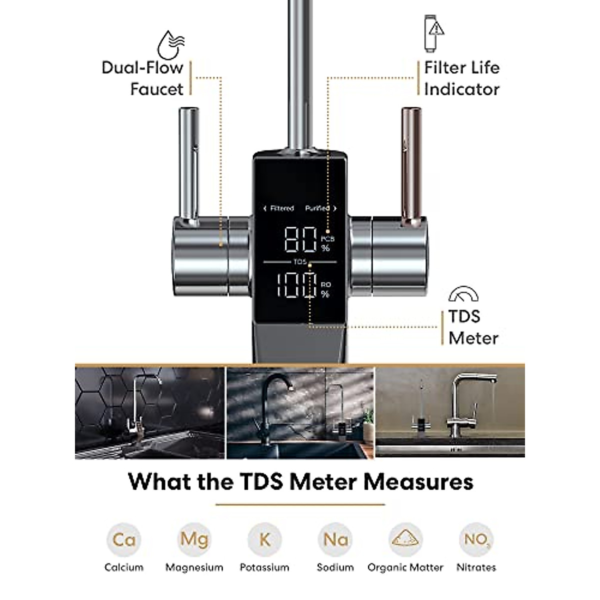 Brio Reverse Osmosis Water Filtration System, 700 GPD, 2:1 Pure to Drain, Tank-Less, Under Sink Faucet Mount
