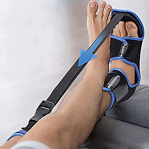 Plantar Fasciitis Night Splint for Women Men, Adjustable Drop Foot Support Stretcher for Sleeping, Achilles Tendonitis, Foot/Heel Pain Relief,M
