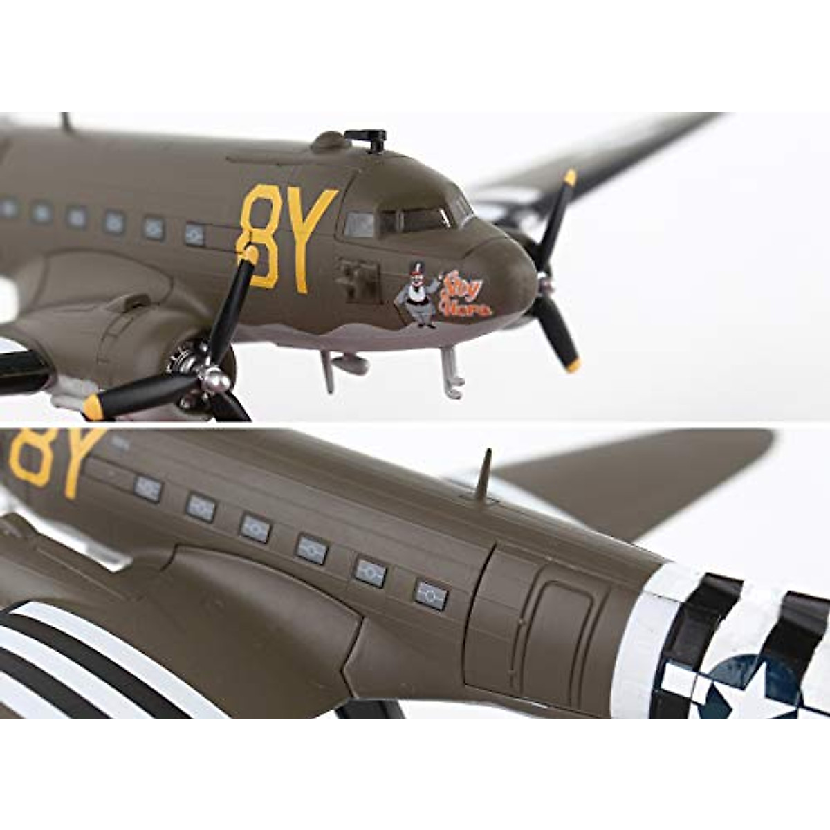 Daron Worldwide Trading Postage Stamp C-47 DC-3 "Stoy Hora" USAAF Vehicle (1/144 Scale)