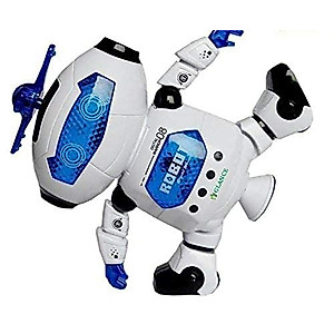 Happy Child Best Musical and Naugty Dancing Robot - 3D Lights and Very Attractive Musical Robot for Kids