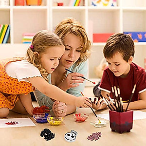 KIMOBER 30pcs Halloween Foam Decoration Kit,White Polystyrene Strofoam Hanging Ornament Set for Halloween Party Favors