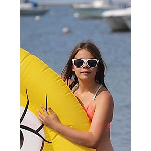 TheGag White Sunglasses Bulk Wedding Party - Pack of 12 Premium Quality Sturdy Frames-Lenses Sunglasses Fit Adults Fun Wedding Bachelorette Party Favors for Men Women