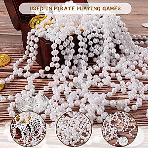 36 Pack Long Pearl Necklace Fake Pearl Necklace Bulk Costume Jewelry for Women 1920s White Faux Pearl Beaded Strand Layered Necklace Accessories for Christmas Wedding Bridal Shower Tea Birthday Decor