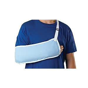 Medline Standard Arm Slings, Small, 13.5" x 5.5", Small, Light Blue