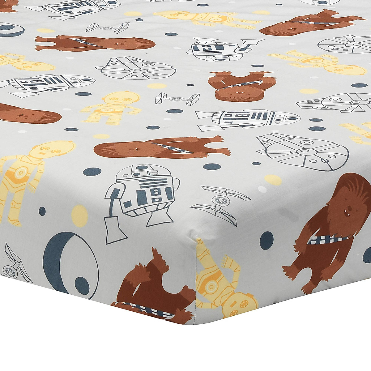 Lambs & Ivy Star Wars Signature Millennium Falcon 4-Piece Baby Crib Bedding Set