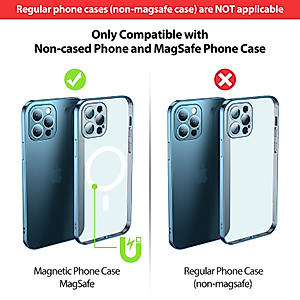 Miroddi for MagSafe Wallet, Magnetic Card Holder for iPhone 15/14/13/12 Series, Slim Mag Safe Leather Wallet, 2 Independent Card Slot, Magnetic Wallet RFID Card Holder with Magsafe