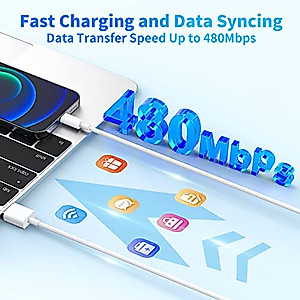 [Apple MFi Certified] iPad iPhone Fast Charger, Stuffcool 2.4A/12W USB Wall Charger with Foldable Plug & 6FT Lightning to USB Quick Charging Sync Cord for iPhone 14 13 12 11 Pro Max/XS/XR/iPad/AirPods