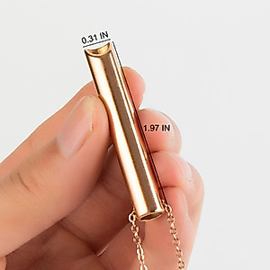 NexMe Stress Anxiety Relief Mindful Breathing Necklace, Anxiety Relief Item Breathing Exercise Device Breathwork Tool for Meditation, Relaxation, Calming Down and Slowing Breath (Black)