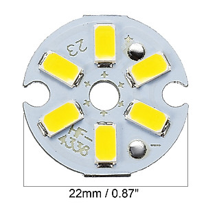 uxcell 300mA 3W LED Chip Bulb Surface Mounted Devices Light Beads Warm White Super Bright High Power or Floodlight 4pcs